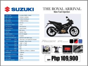 Suzuki Raider R150 fi – Full Specifications and Price - Motoph - motoph.com