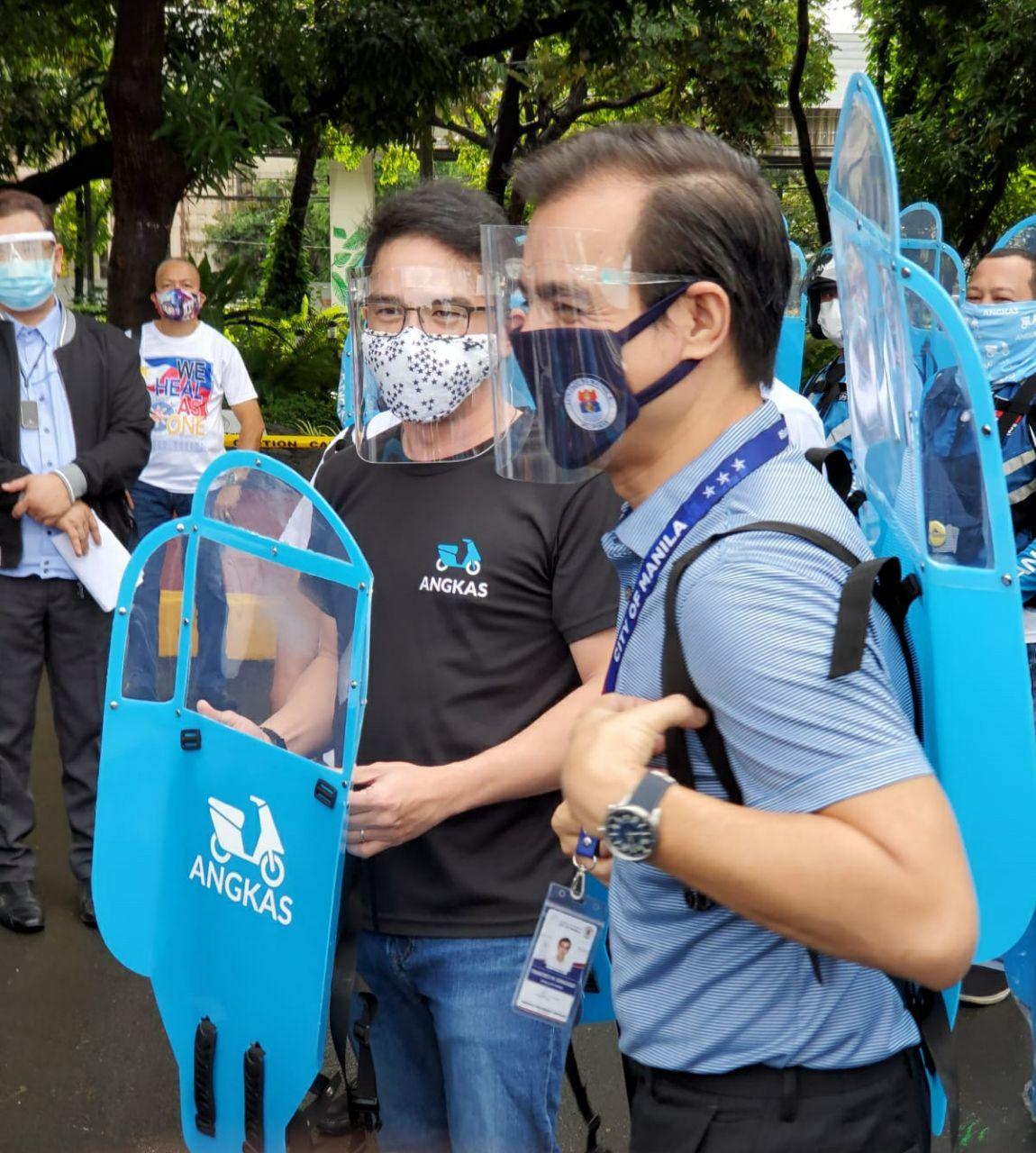 Angkas partners with Mayor Isko to give free rides, shields for Manila ...