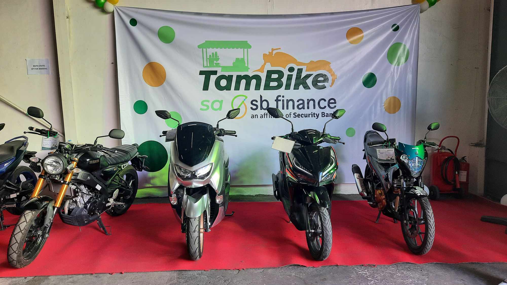 Motorcycles available for auction at SB Finance’s Repo Warehouse ...